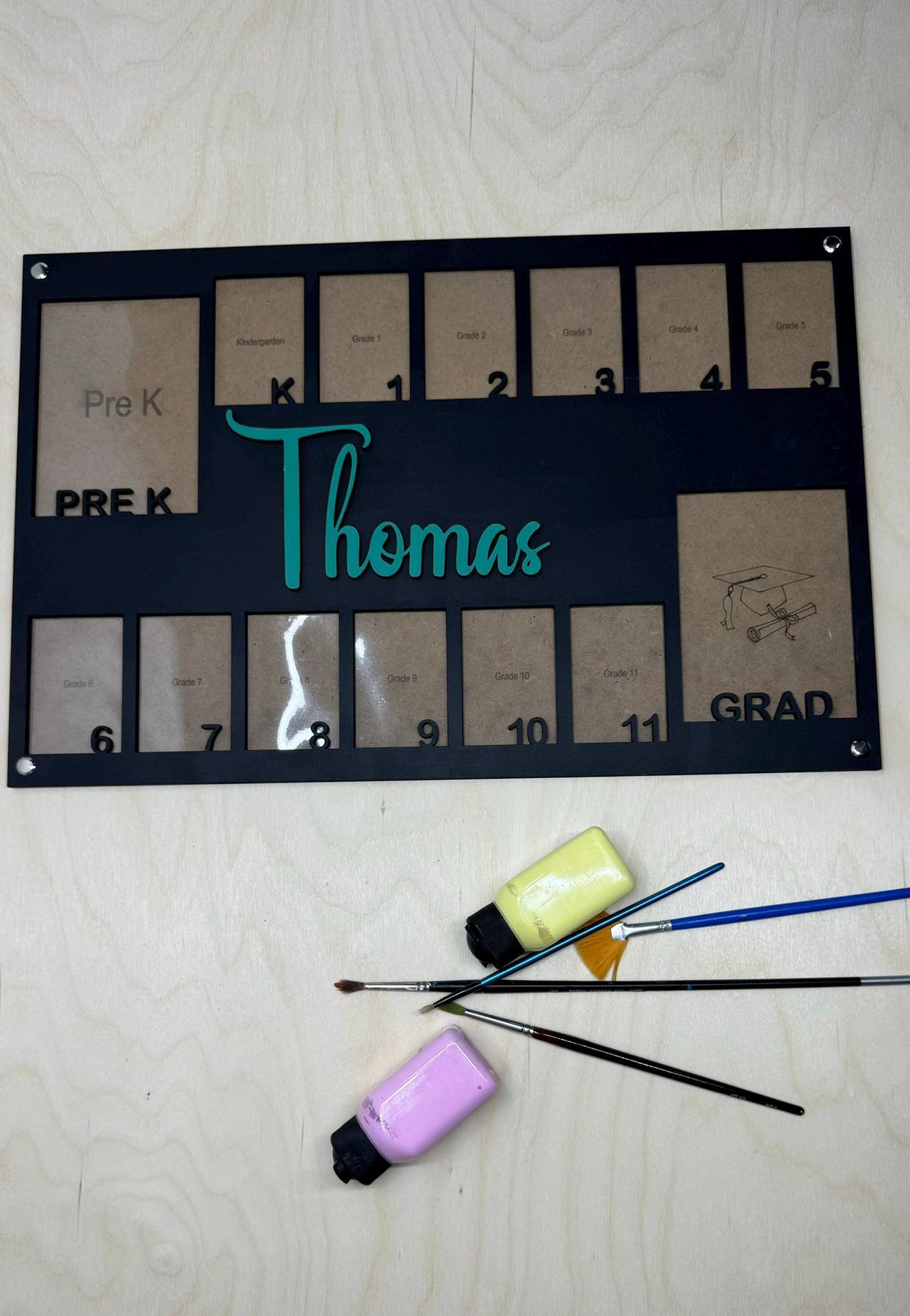 School Memories Keepsake Photo Frame - Prek-12 School Photo Frame With ...