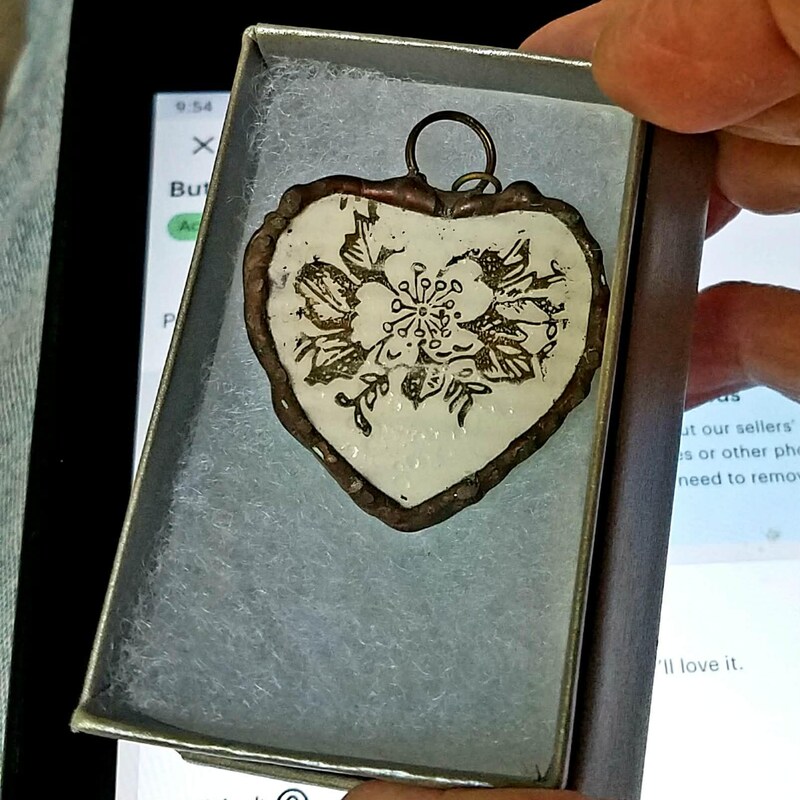 Broken China Heart - Etsy