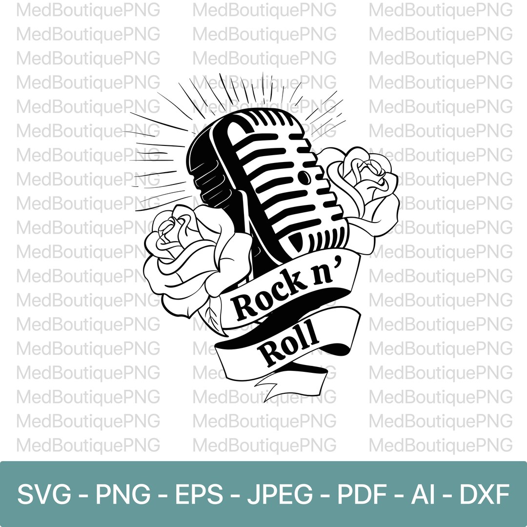 Rock SVG, Rock'n Roll SVG, Rock Band SVG, Rock Clipart, Rock Png, Rock ...