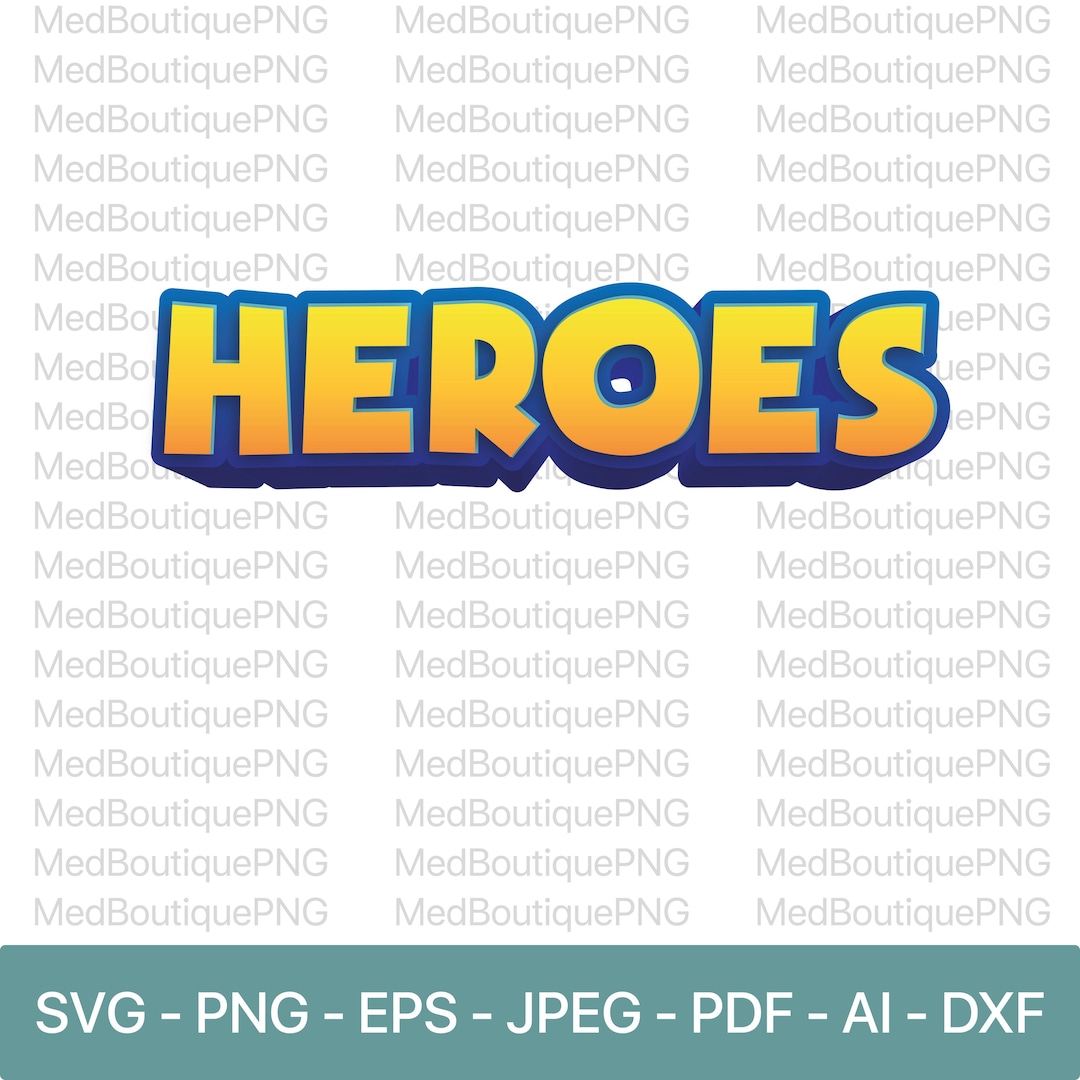 HEROES Svg Hero Svg Bundle, Super Hero Clipart, Super Hero Silhouette ...