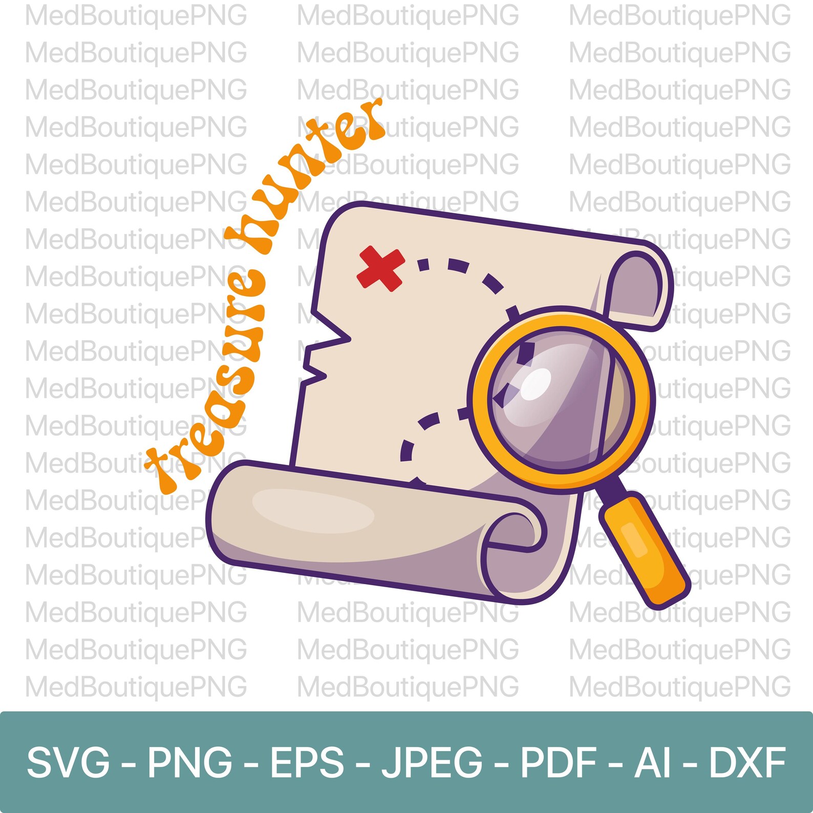 Treasure Hunter SVG File,treasure Chest Svg,video Gamer Svg,nerd Svg ...