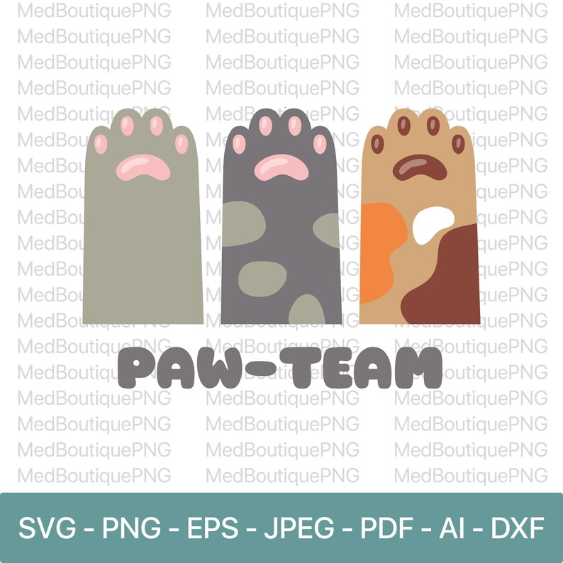 Paw Team Font SVG Dog Alphabet Font Paw Letters Kitty Paw Alphabet Cat ...