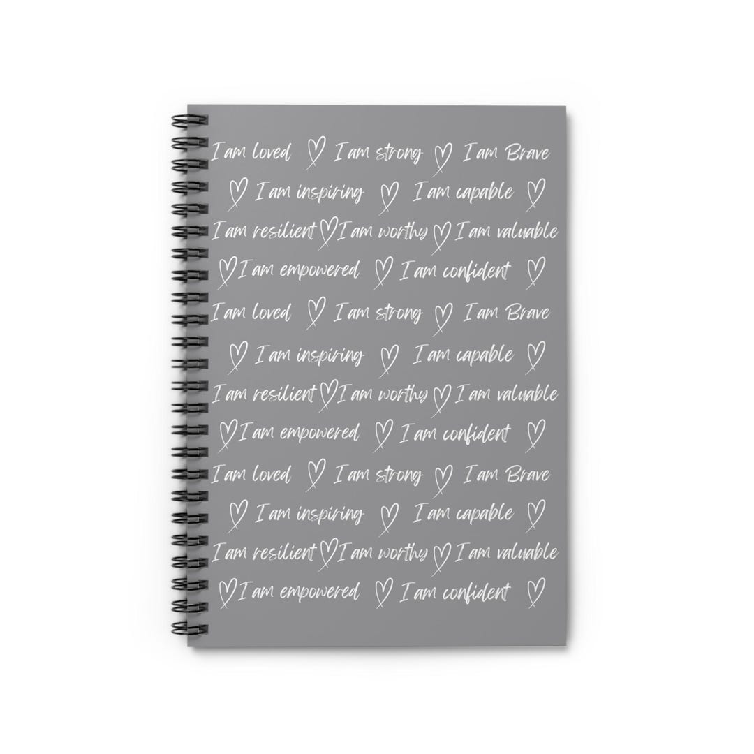 Empowerment Spiral Notebook - Ruled Line, Positive Affirmation Journal ...