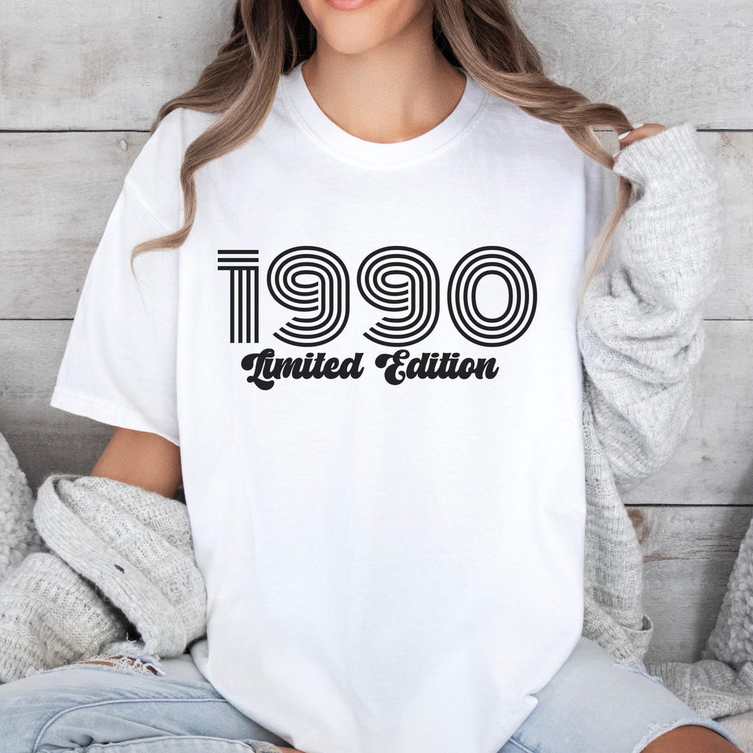 1990 Limited Edition T-shirt: Comfort Colors Milestone Birthday Gift - Etsy