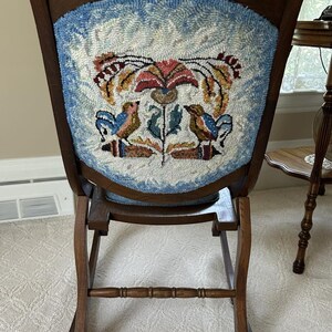 Folk Fraktur Birds RUG HOOK Hooking PATTERN Hand Drawn on 100% ...