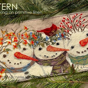 PATTERN RUG HOOKING Pattern is Hand Drawn on 100% Prim Linen Michelle ...