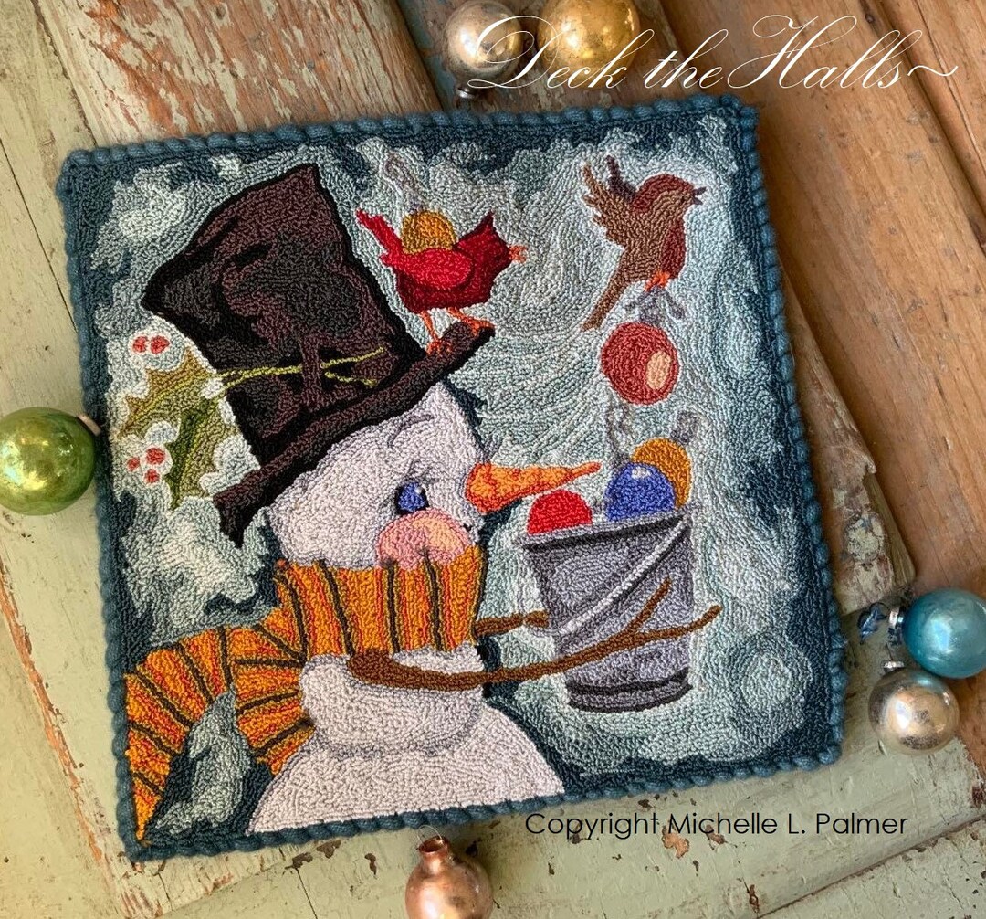 Punch Needle DIGITAL Download Jpeg and PDF PATTERN Embroidery Floss ...