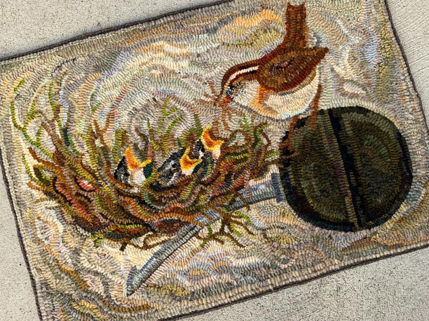 PATTERN RUG HOOKING Pattern is Hand Drawn on 100% Prim Linen Michelle ...