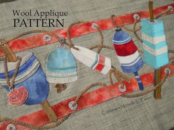 DIGITAL DOWNLOAD Wool Applique PATTERN Model Stitched by - Etsy