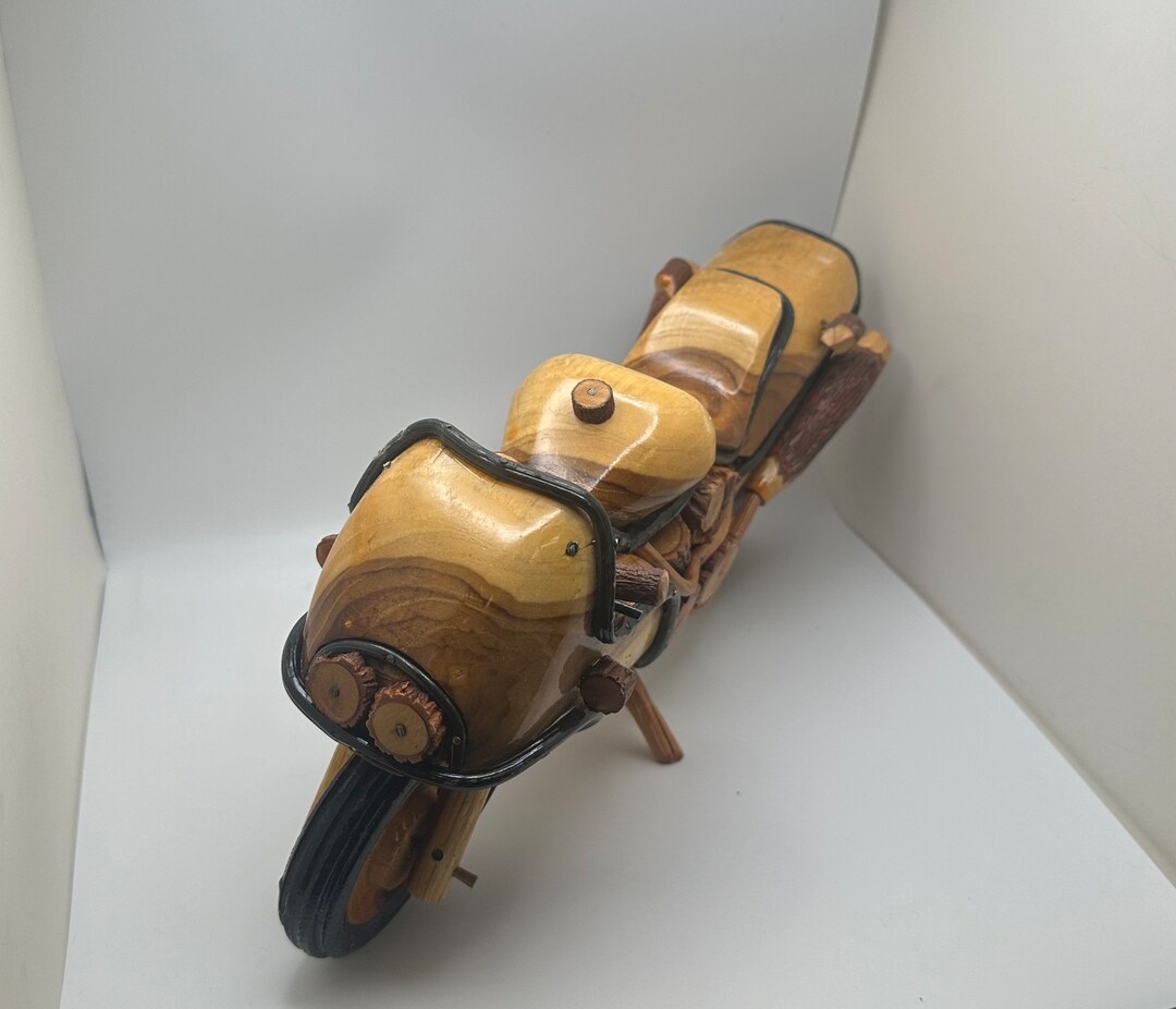 Handmade Wooden Motorcycle Model Home Décor - Etsy