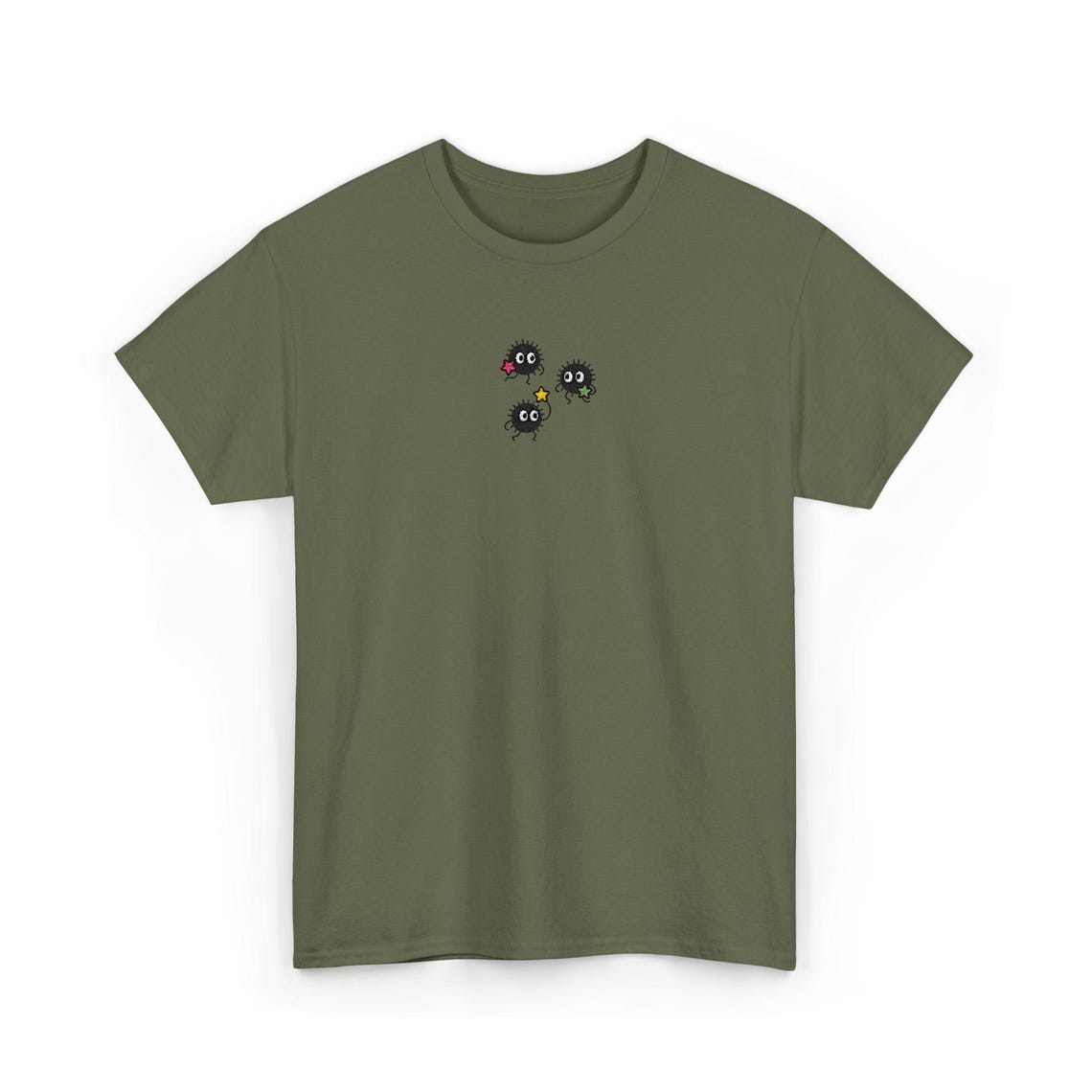 Embroidered Sprites Cozy T-shirt, Studio Inspired Cottagecore Tee, Cute ...