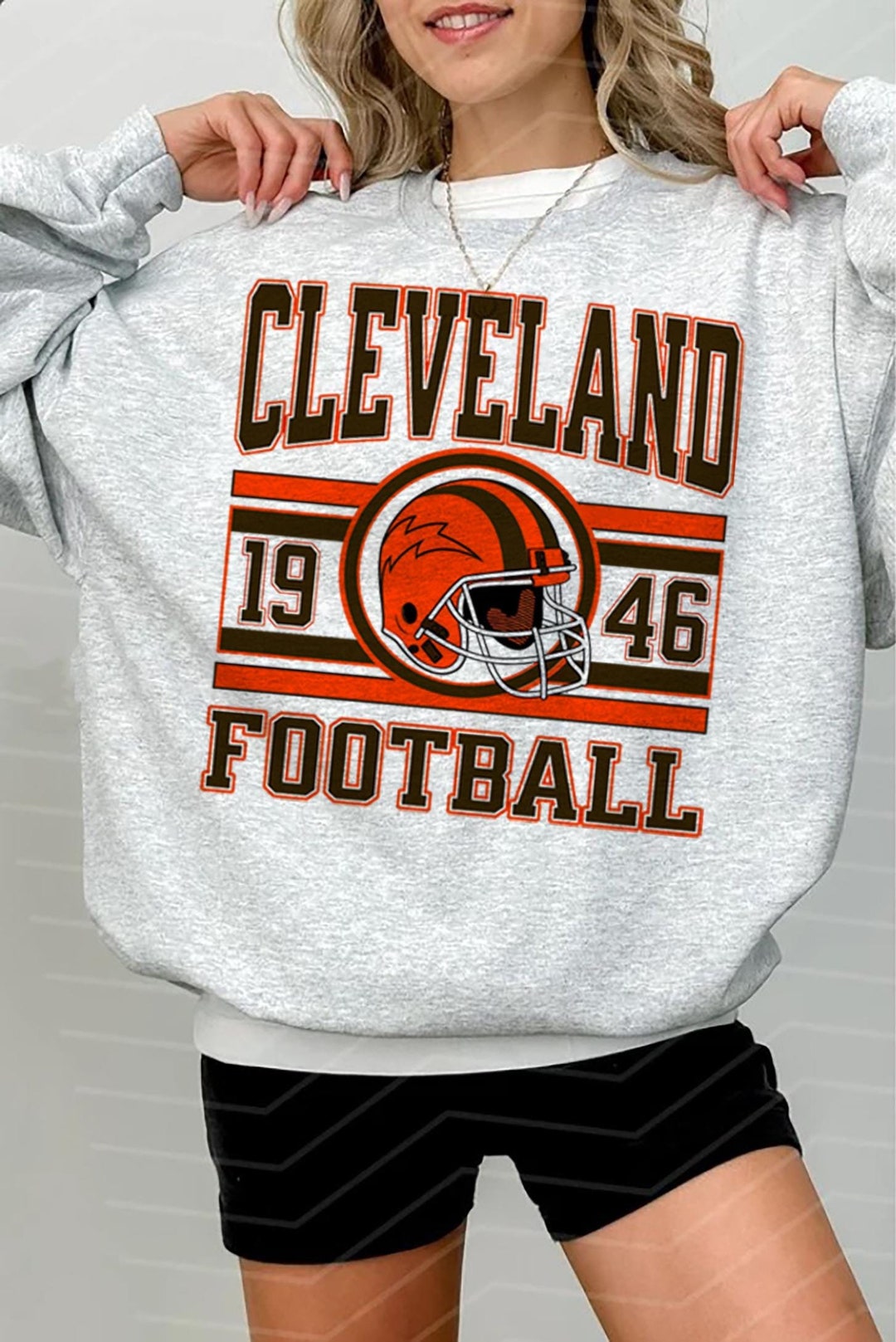 Vintage Cleveland Browns 1946 Football Sweatshirt for Browns Fans ...
