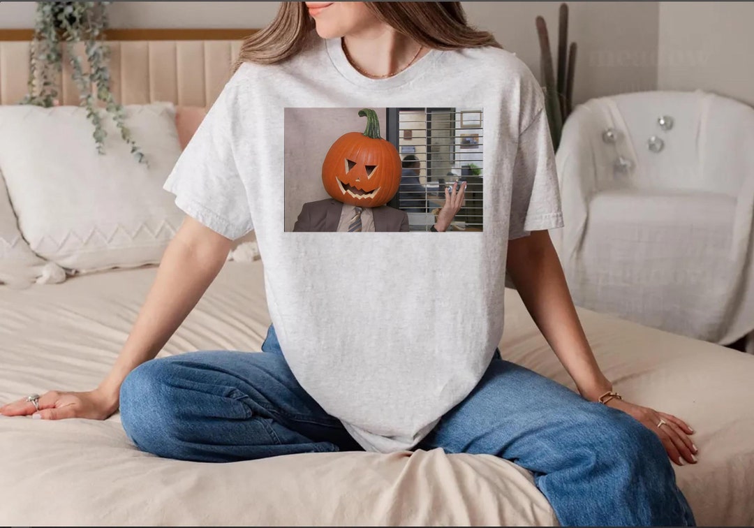 The Office Dwight Halloween Shirt, Pumpkin Head Dwight Shirt, Funny the ...