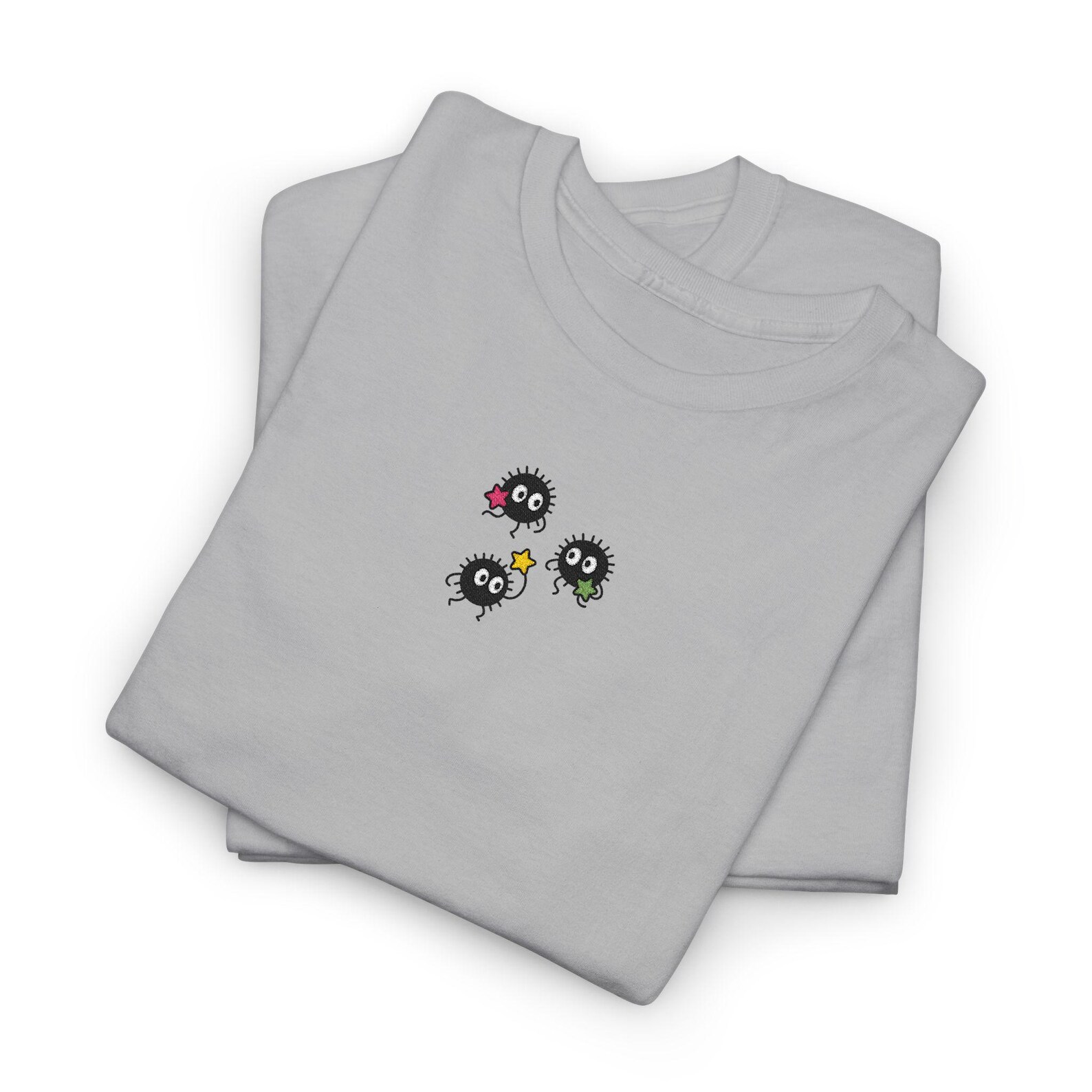 Embroidered Sprites Cozy T-shirt, Studio Inspired Cottagecore Tee, Cute ...