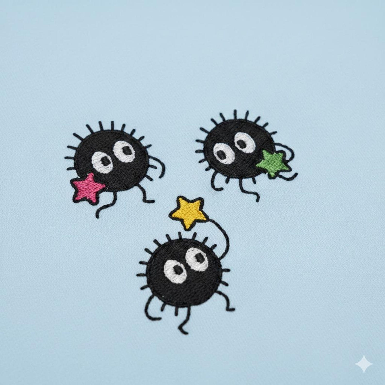 Embroidered Sprites Cozy T-shirt, Studio Inspired Cottagecore Tee, Cute ...