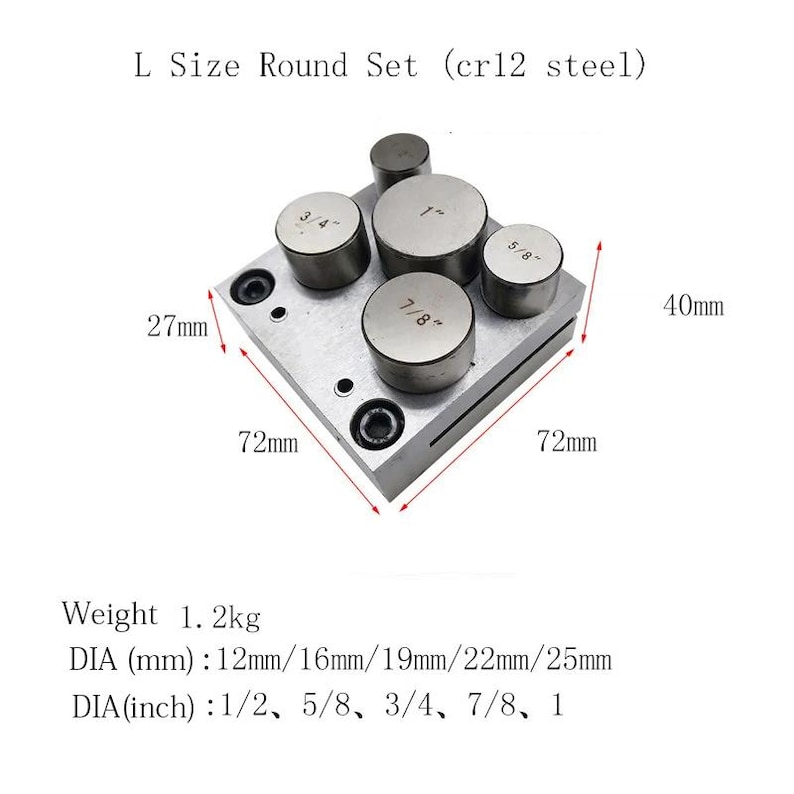 1set Jewelry Metal Sheet Disc Cutter, Punching Jeweler Tool, Cutting ...