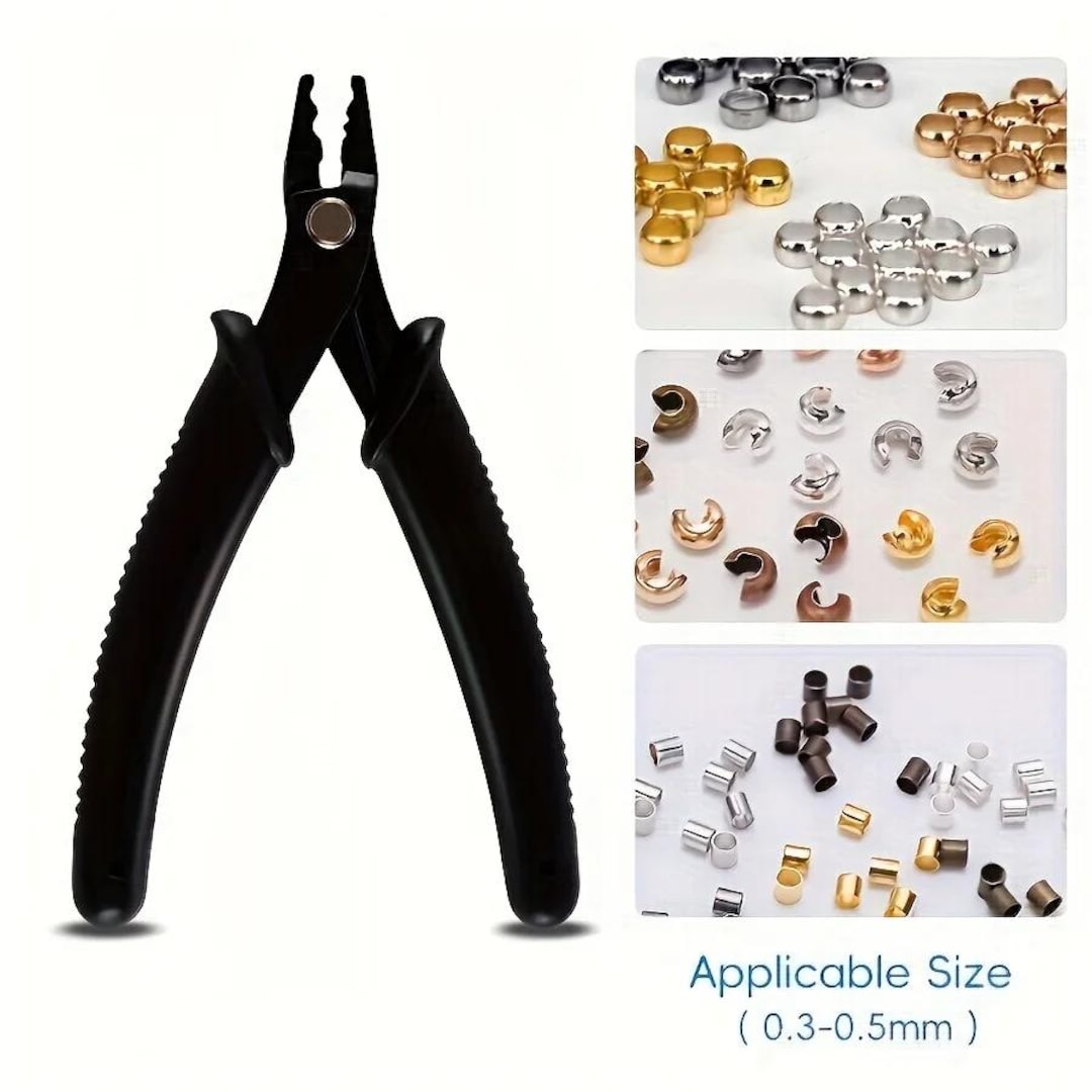 Jewelry Pliers, Stainless Steel, Mini Round Flat Long Nose Beading ...