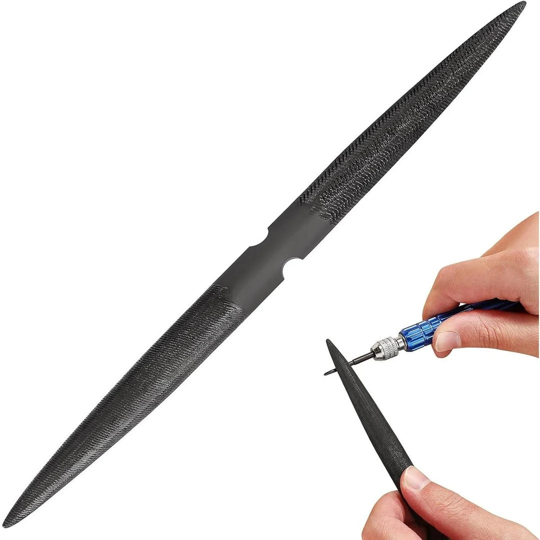 Wax Carving File Tool, Metal, Double-ended, Half-round Flat Design ...