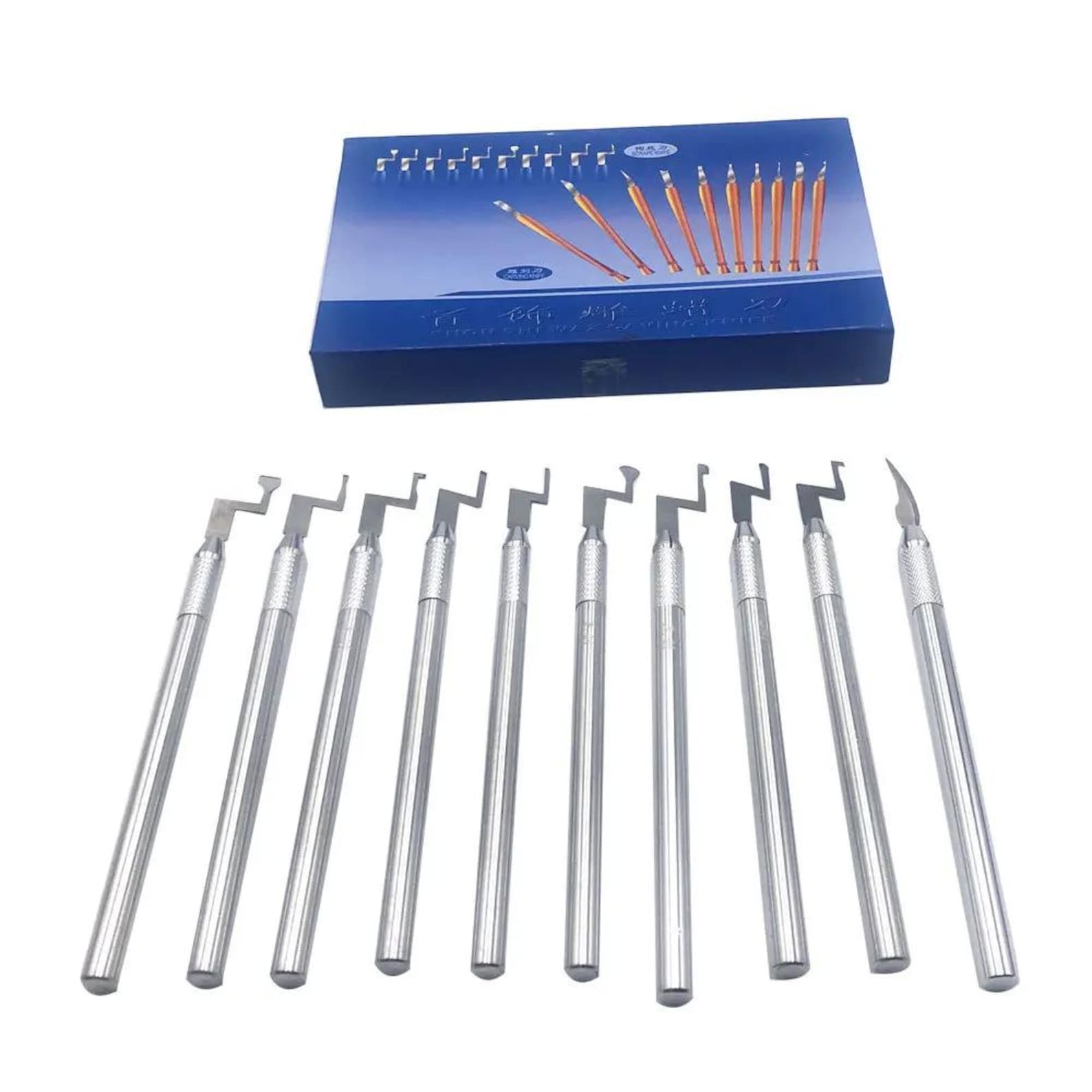 Miniature Carving Knife 10 Pcs Engraving Tools, Graver Kit, DIY Jewelry ...