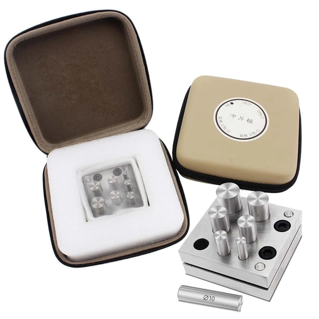 5/7 Holes Assorted Size Disc Cutter Set With Round Metal Punches ...