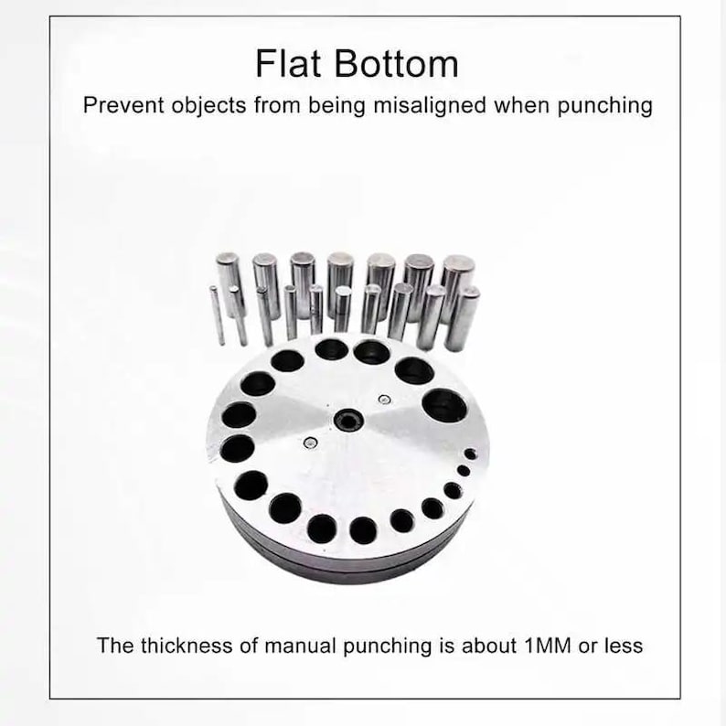 17 Holes Disc Cutter, Jewelers Punch Steel Tool, Jewelry Making Metal ...