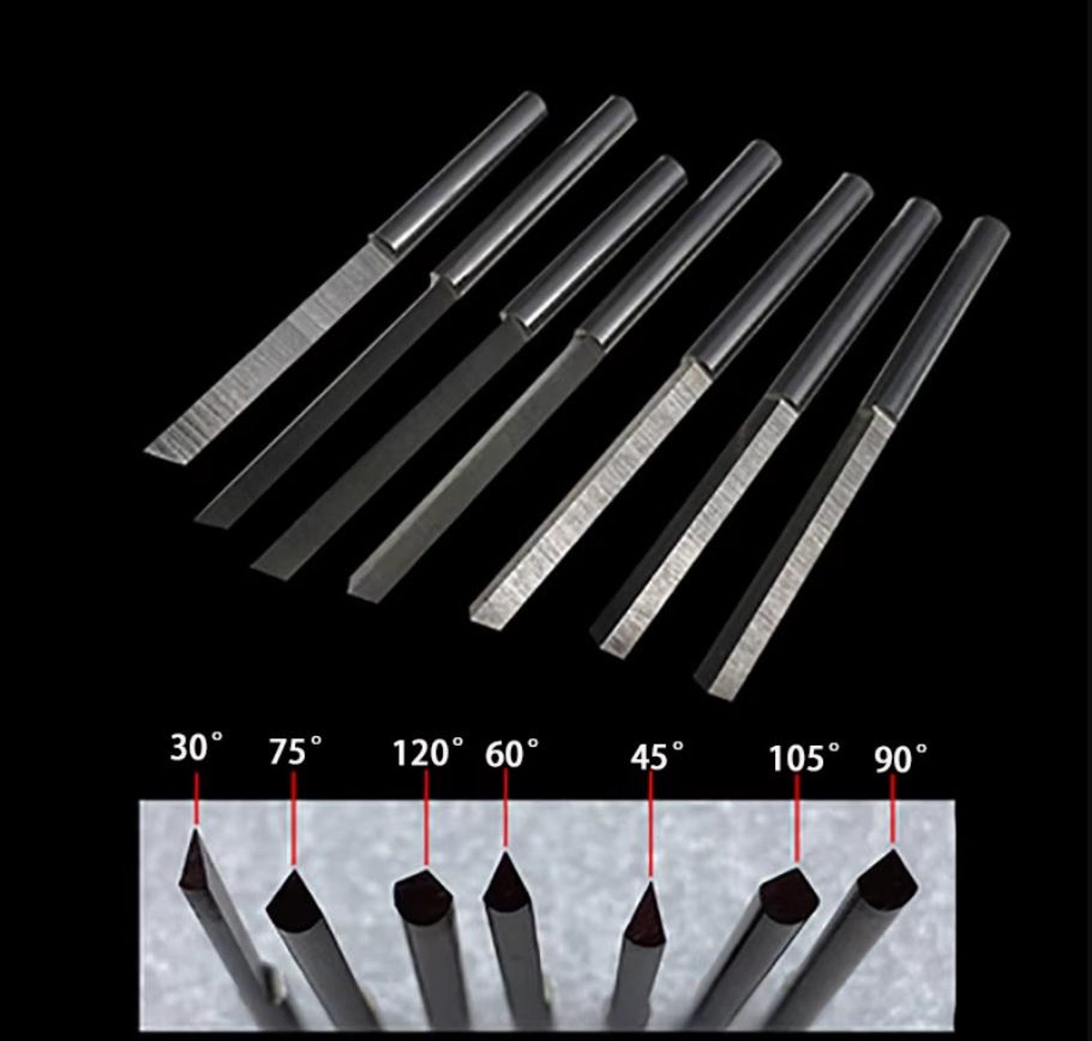 Tungsten Steel Angle Cutter, Engraving Knives Jewelry Pneumatic Graver ...