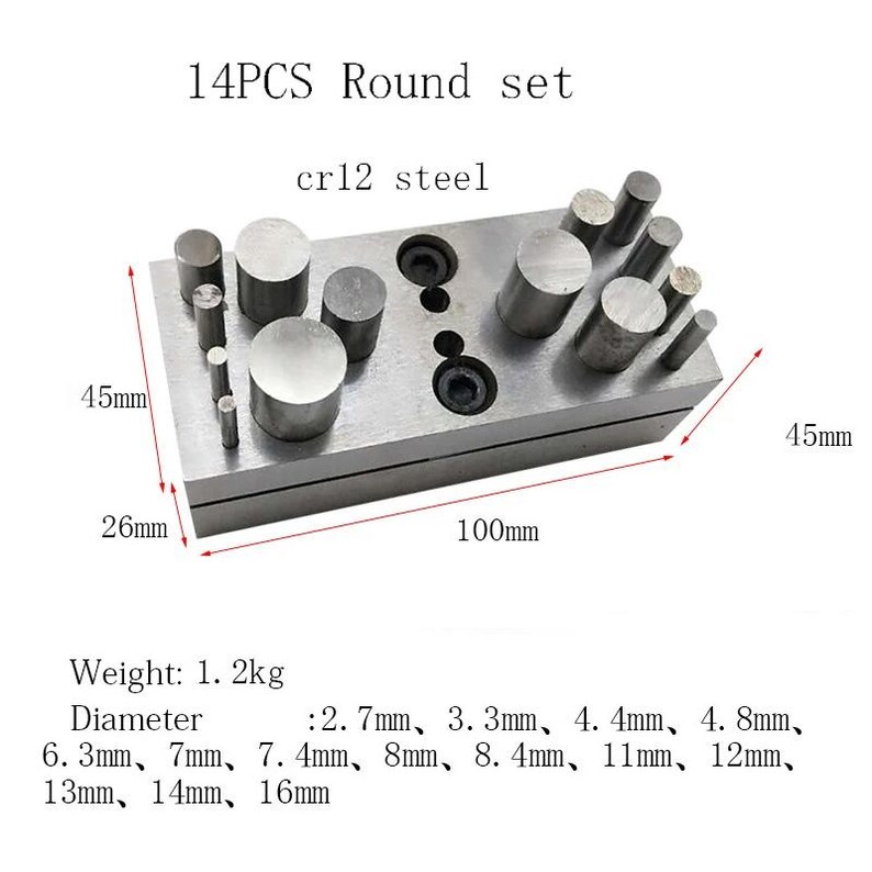 1set Jewelry Metal Sheet Disc Cutter, Punching Jeweler Tool, Cutting ...