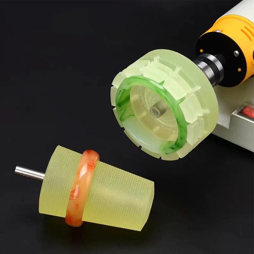 Agate Jade Ring Polishing Mandrel, Silicone Conical Sleeve Holder ...
