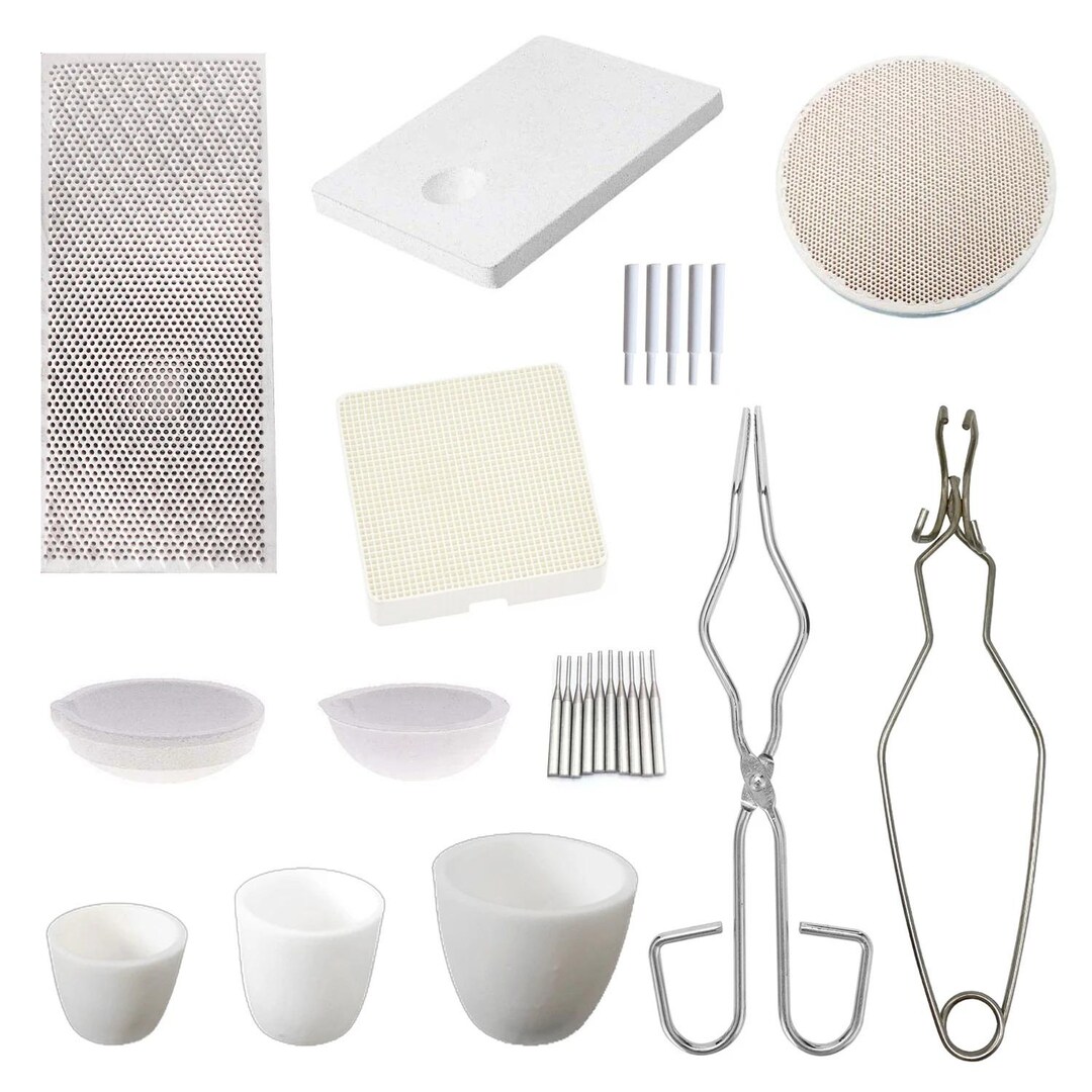 Honeycomb Ceramic Soldering Set, Board, Crucible Tong for Jewelry ...