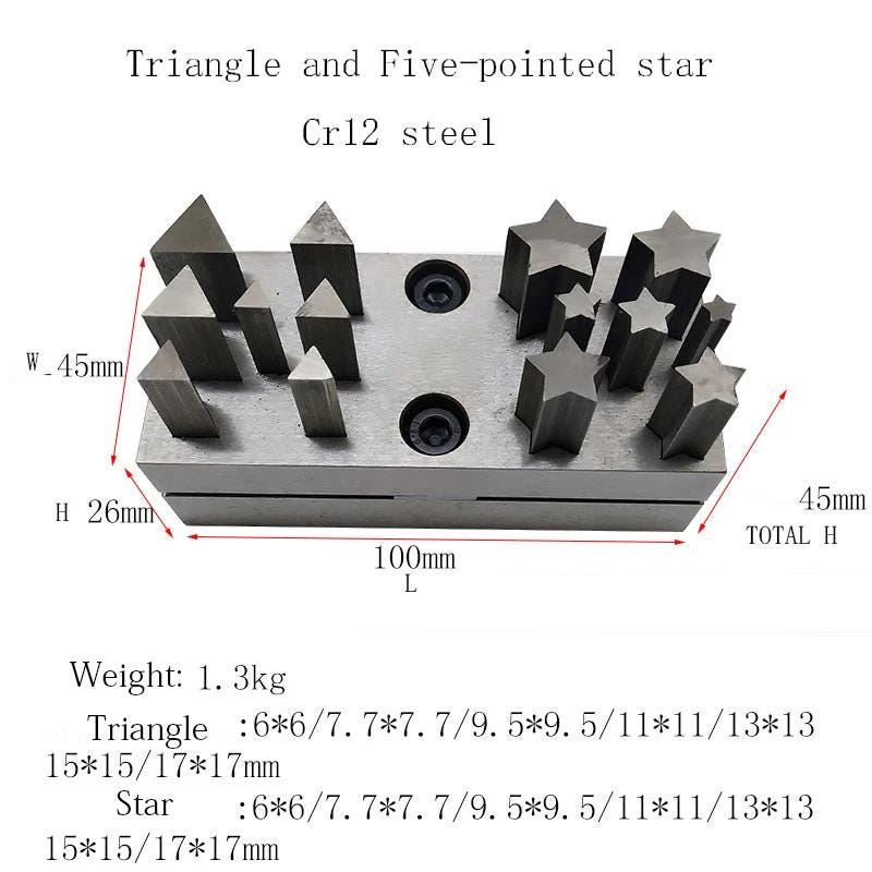 1set Jewelry Metal Sheet Disc Cutter, Punching Jeweler Tool, Cutting ...