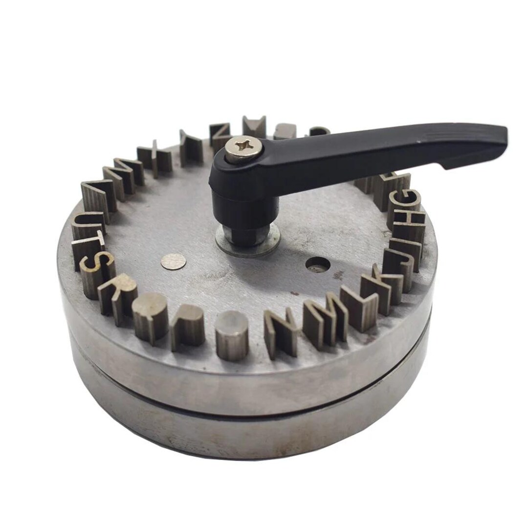 Letter Shape Jewelers Disc Cutter, 26 Punch Set, Metal Mold Cutting ...