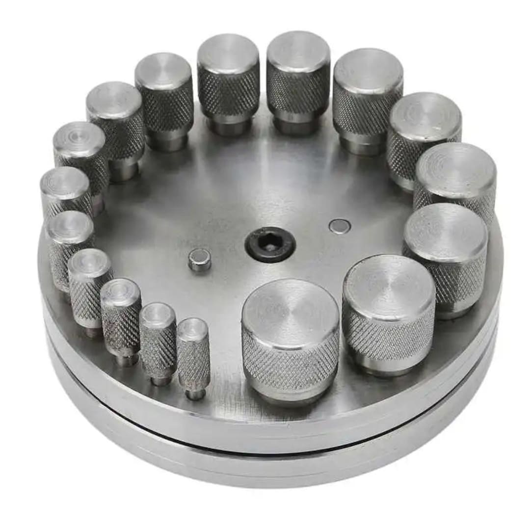 17 Holes Disc Cutter, Jewelers Punch Steel Tool, Jewelry Making Metal ...