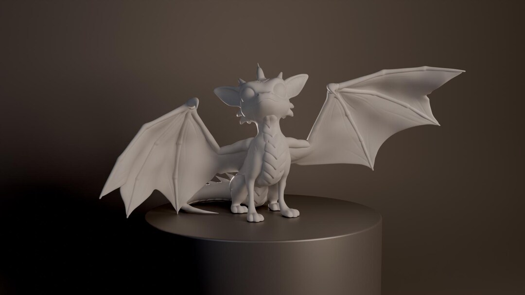 Cute Dragon 3D File for 3D Printing - Etsy
