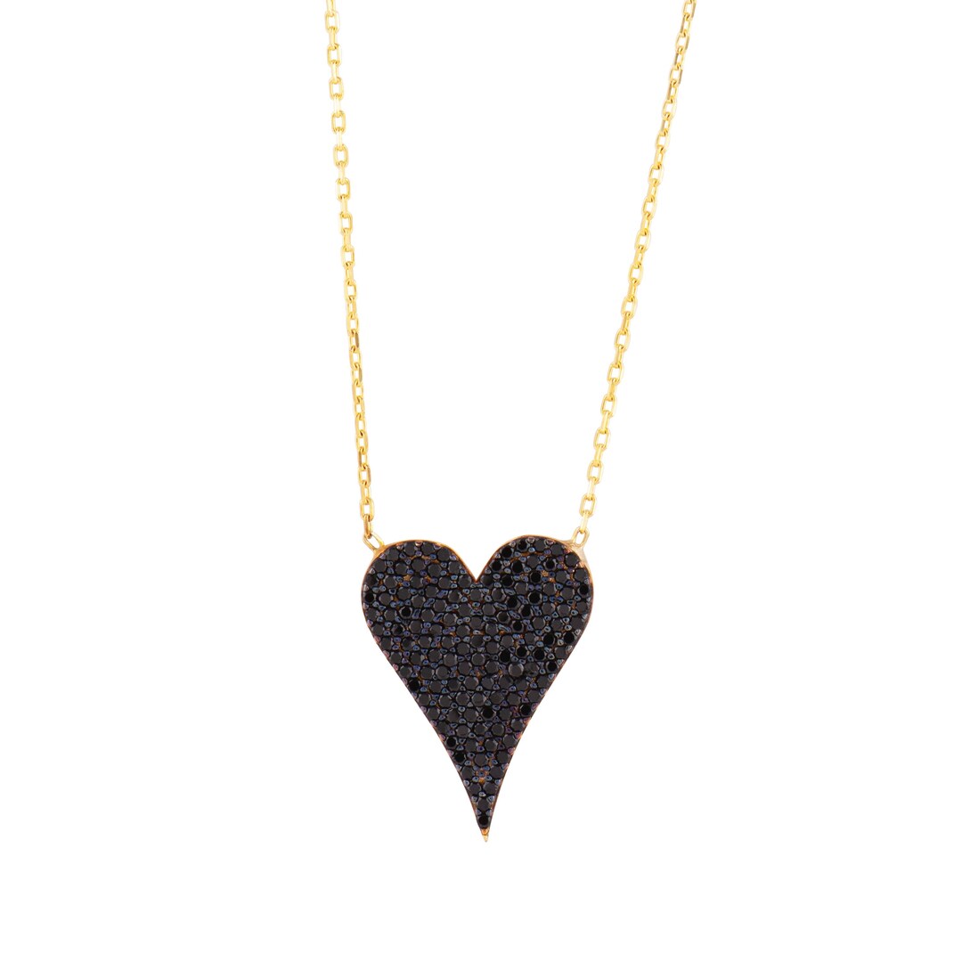 Small Pave Heart - Etsy