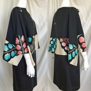 2-way Origami Blouse Shrug Jacket/ Japanese Kimono Re-make/ Up-cycled ...