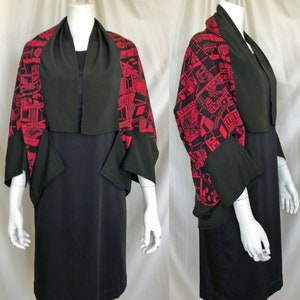 Clearance Final Sale. Upcycled Japanese Kimono – 2-way Origami Shrug ...