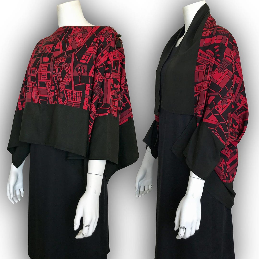 Clearance Final Sale. Upcycled Japanese Kimono – 2-way Origami Shrug ...