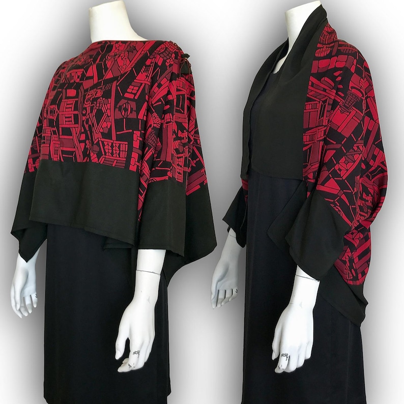 Clearance Final Sale. Upcycled Japanese Kimono – 2-way Origami Shrug ...