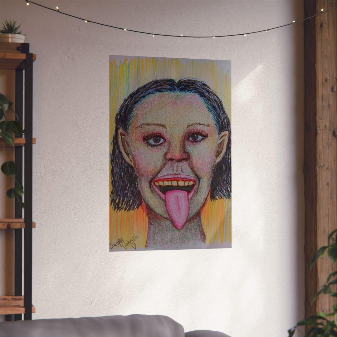 Creepy Matte Vertical Posters, Scary Wall Art, Unique Art Poster, Art ...