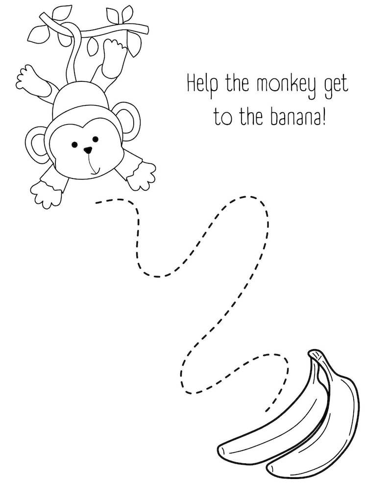 Jungle Baby Animals Drawing & Activity Book Printable | Toddler Safari ...