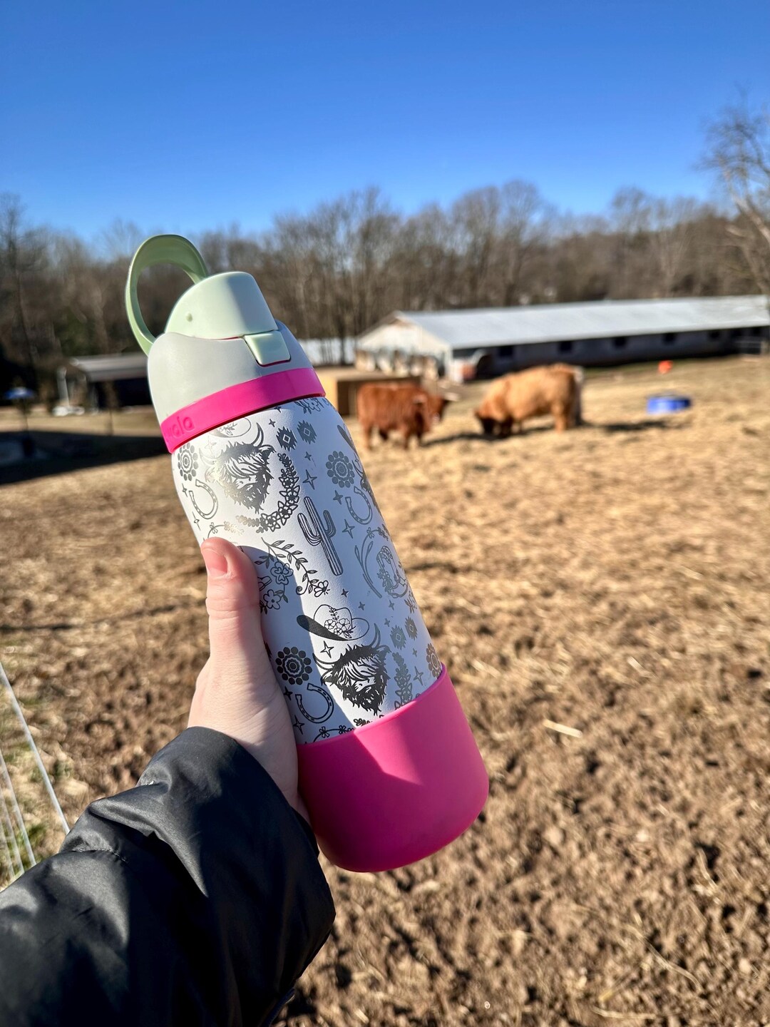 Custom Design - Engraved Owala Stainless Steel Water Bottle - 32 Oz. - Etsy