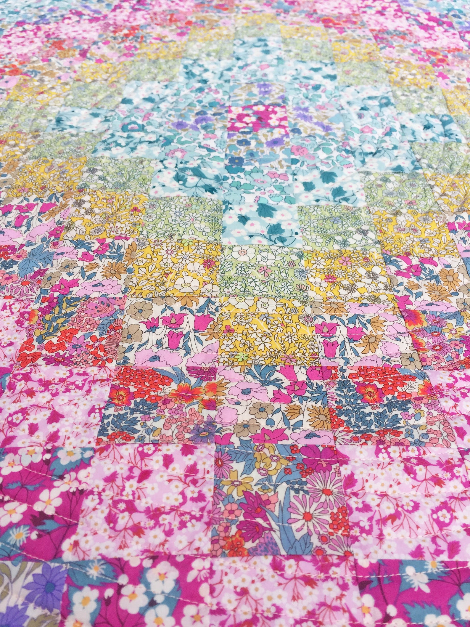 PATTERN : Liberty Rainbow Trip Around the World Quilt Sewing Pattern ...