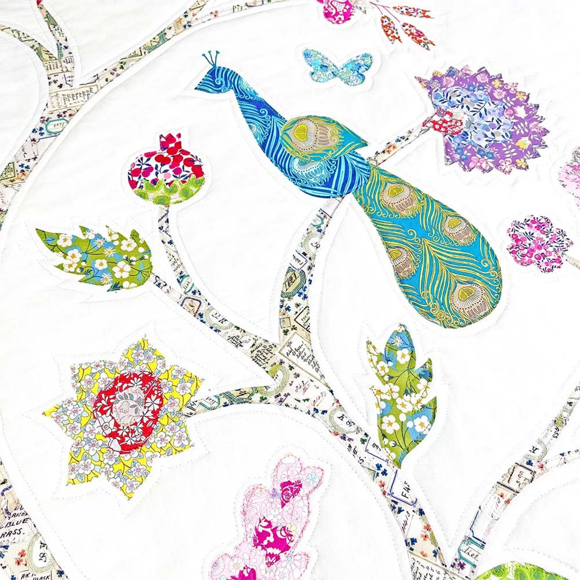 PATTERN : Tree of Life Raw Edge Applique Quilt Pattern Instant Download ...