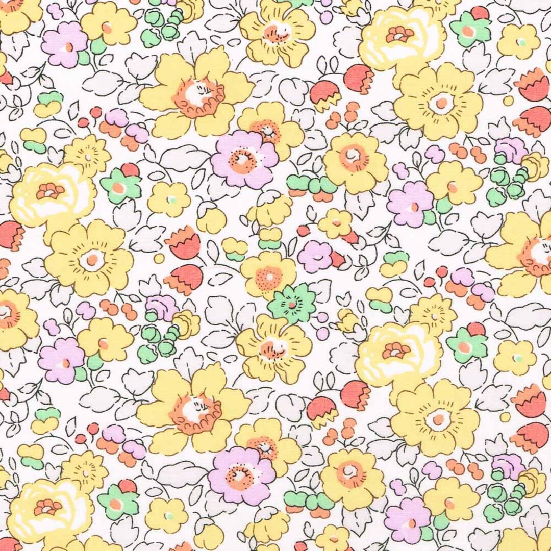Liberty Fabric Betsy W Tana Lawn - Etsy