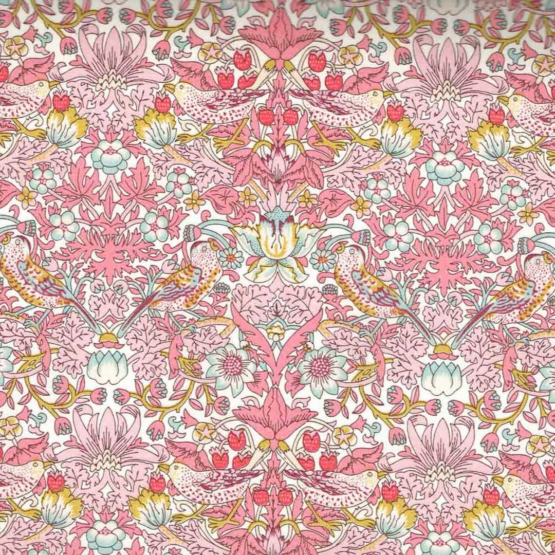 Liberty Tana Lawn® Fabric Strawberry Thief Spring C - Etsy