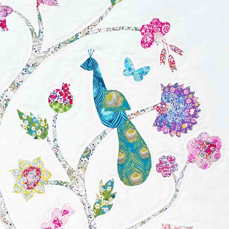 PATTERN : Tree of Life Raw Edge Applique Quilt Pattern Instant Download ...