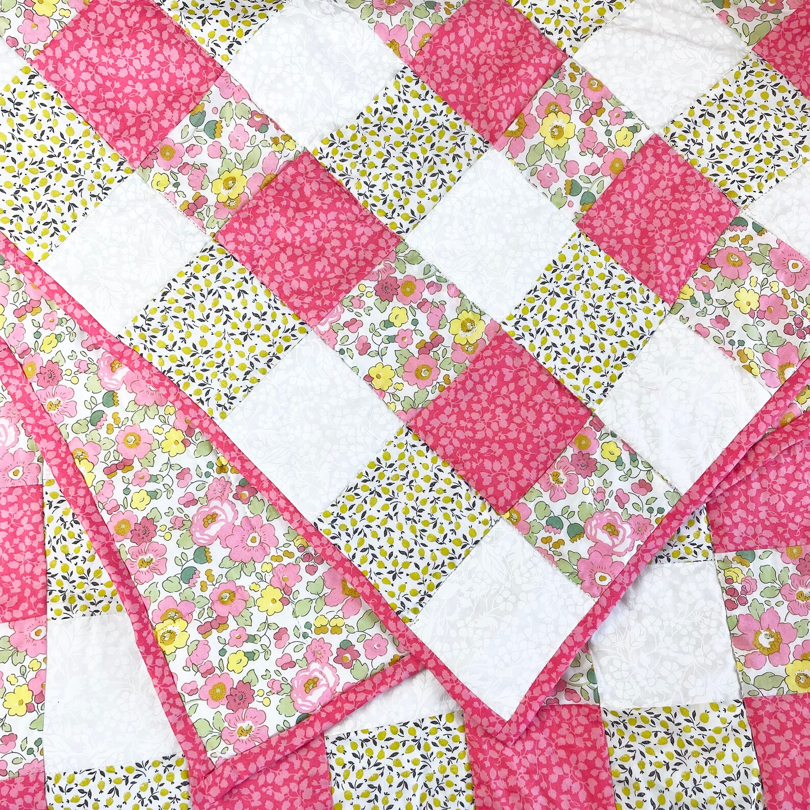 PATTERN : Gingham Patchwork Quilt Sewing Pattern Instant - Etsy