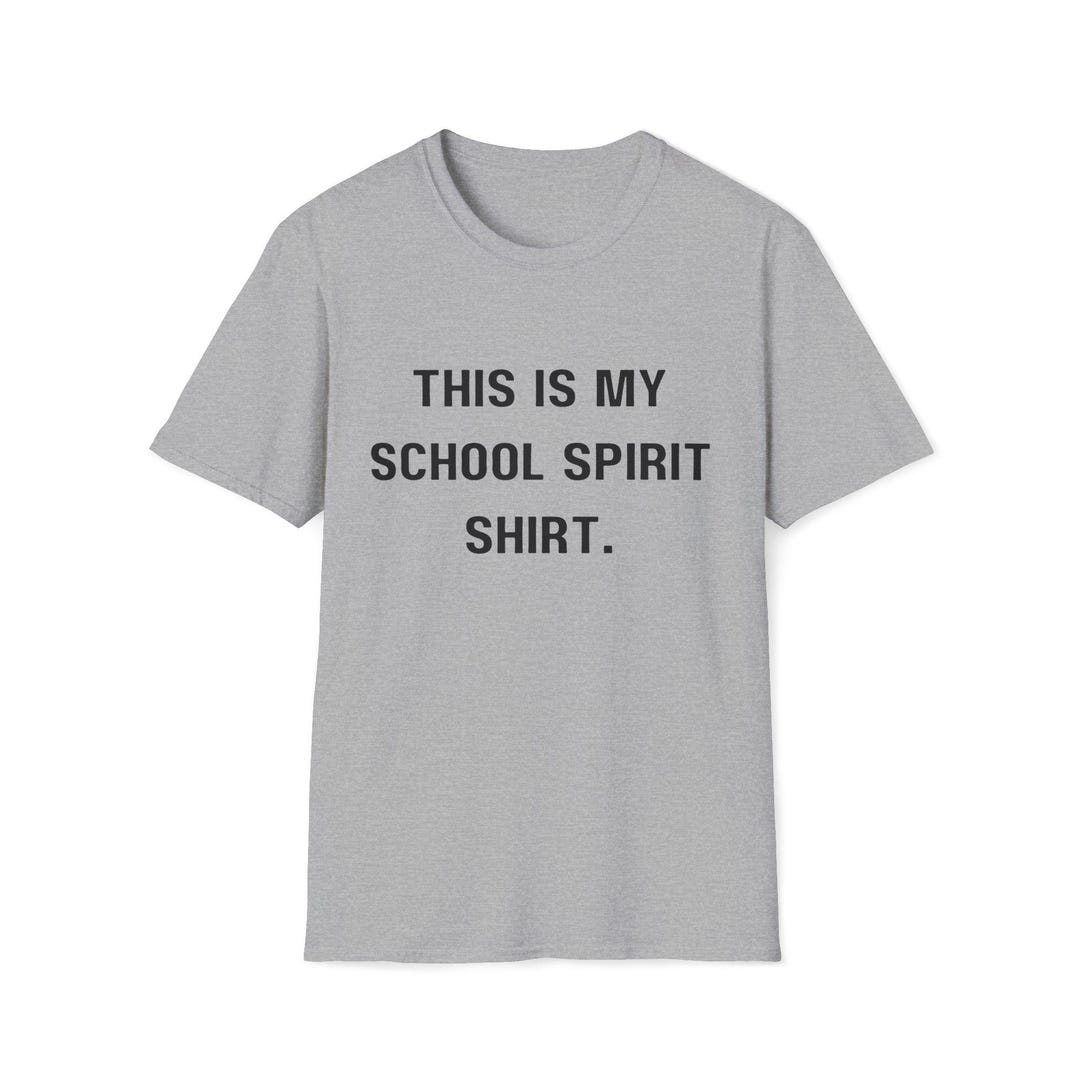 Basic Cynical School Spirit Tee, Funny School Shirt for Teachers and ...