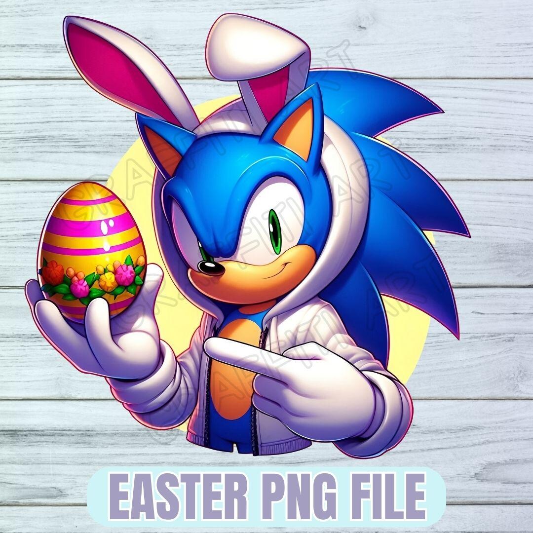 Easter PNG, Sonic the Hedgehog Easter PNG, Sonic Easter Shirt Design ...