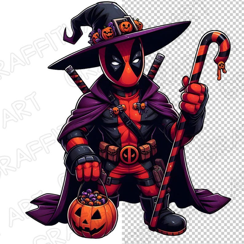 Kids Cartoon Superhero Halloween PNG: Shirt Sublimation Design (digital ...